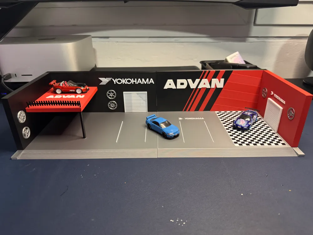 Advan #2 garage for 1:64 scale cars - Free 3D Print Model - MakerWorld