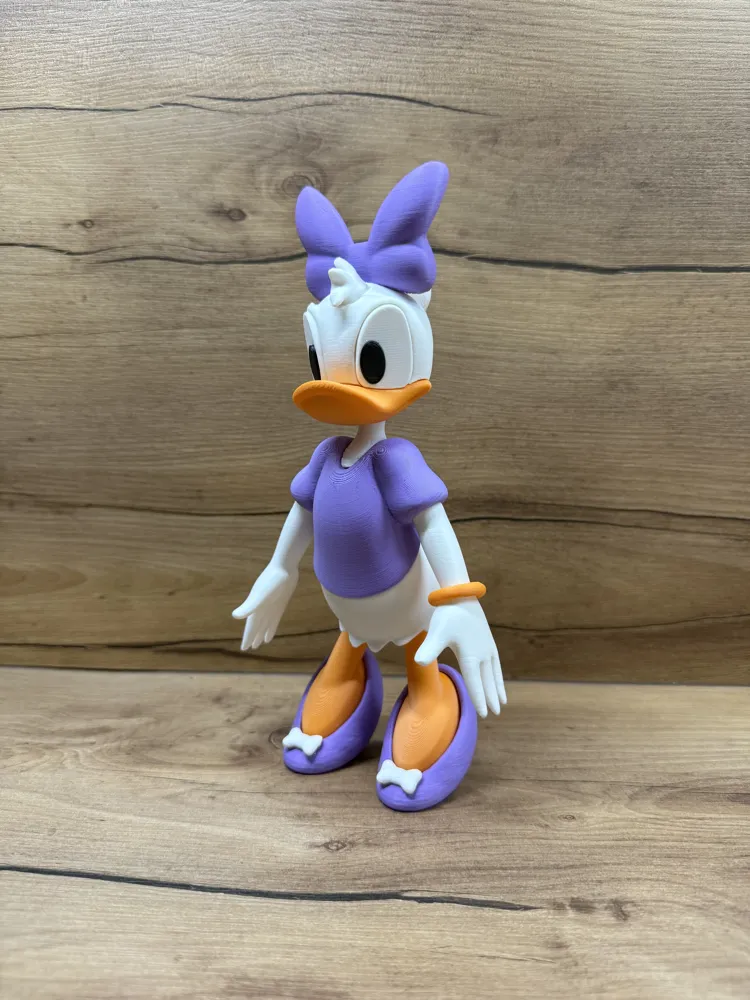 Daisy Duck multipart no ams - Free 3D Print Model - MakerWorld