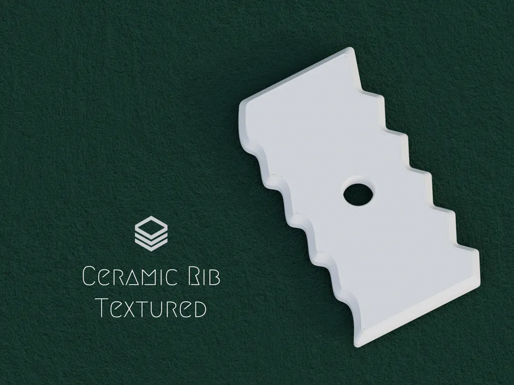 Ceramic Rib - Textured Edge by Novox.Design - MakerWorld