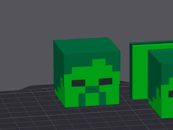 Minecraft Zombie Head Door Knob by Pip3D. MakerWorld: Download Free 3D ...