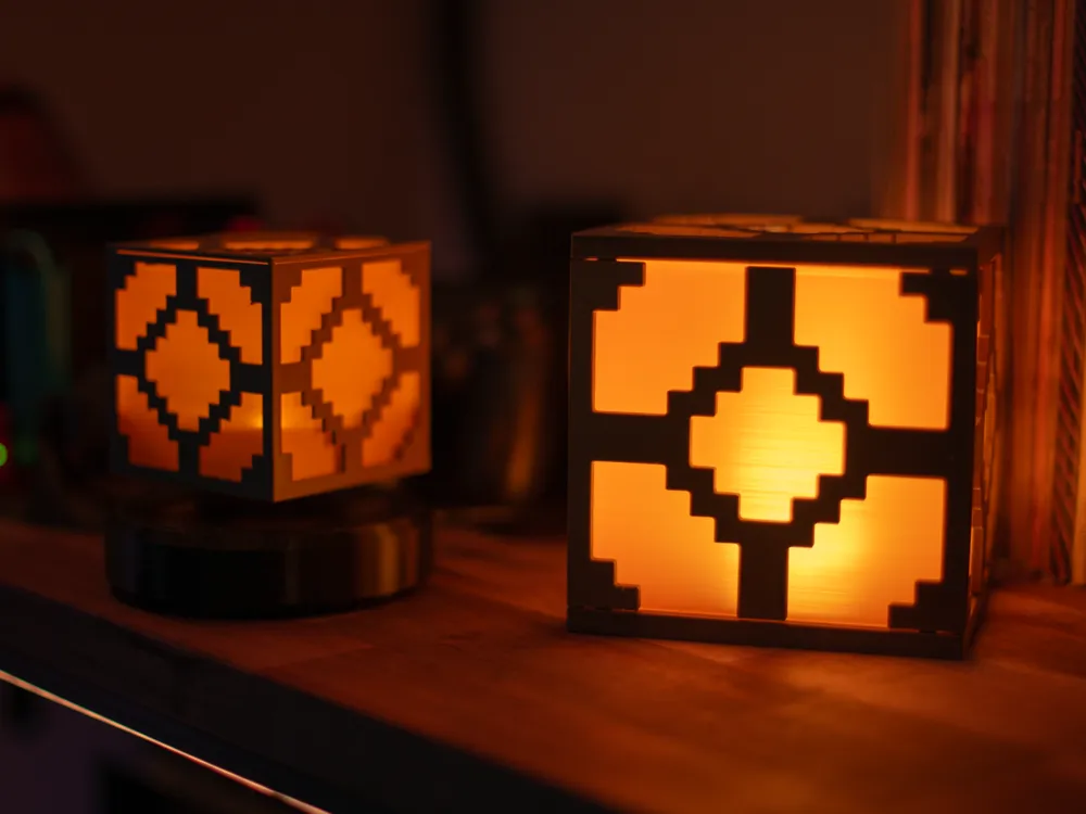 Levitating Minecraft Redstone Lamp - Free 3D Print Model - MakerWorld