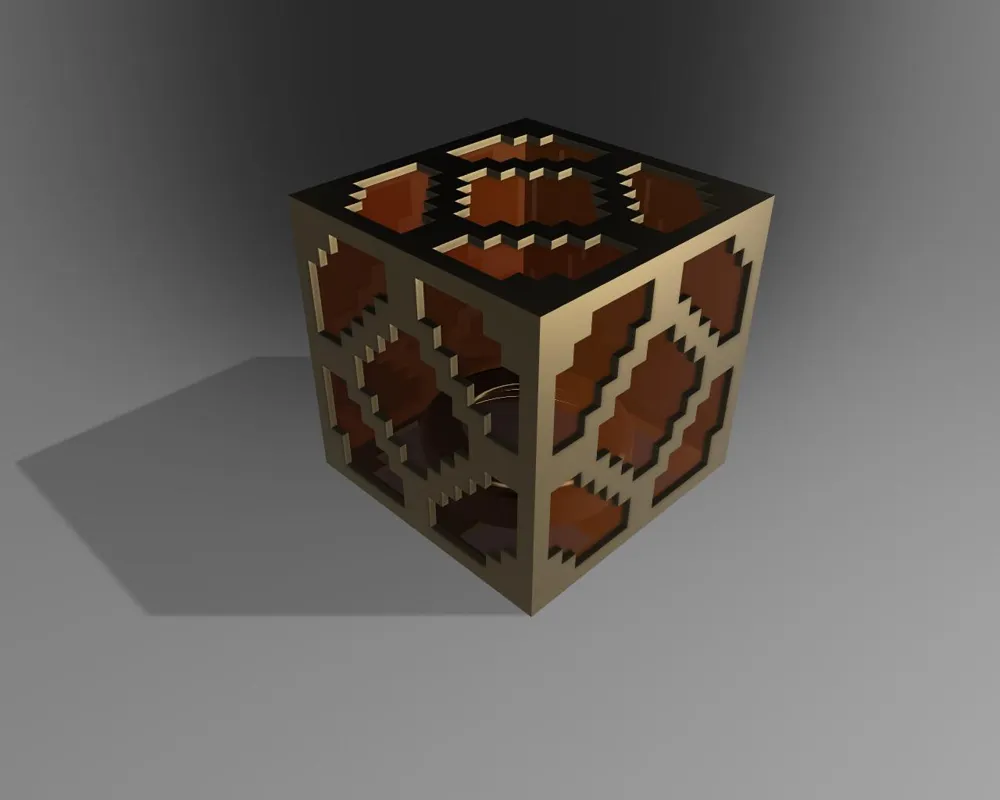 Levitating Minecraft Redstone Lamp by JackalolzMakerWorld: Download ...