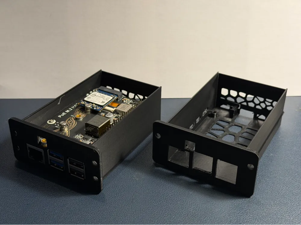 Mini Rack Sled: Pi 5 + WaveShare PoE M.2 HAT+ (B) - Free 3D Print Model ...