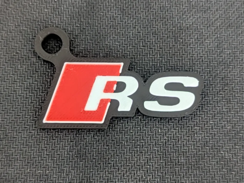 Audi RS logo keychain by Dava - MakerWorld