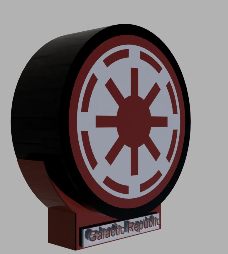 Galactic Republic Lightbox by Empire Merc - MakerWorld