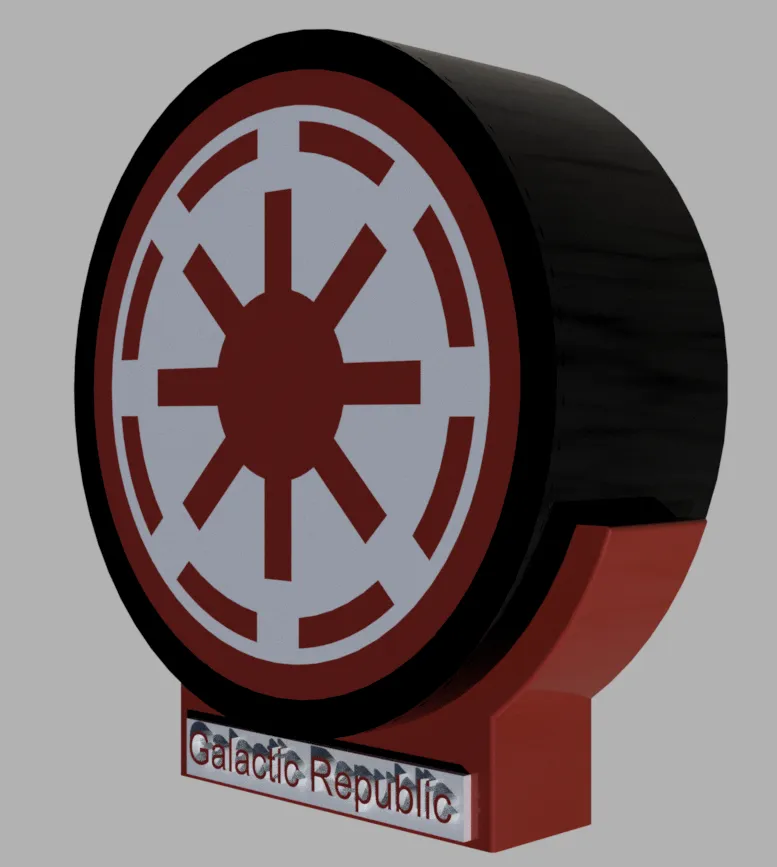 Galactic Republic Lightbox by Empire Merc - MakerWorld