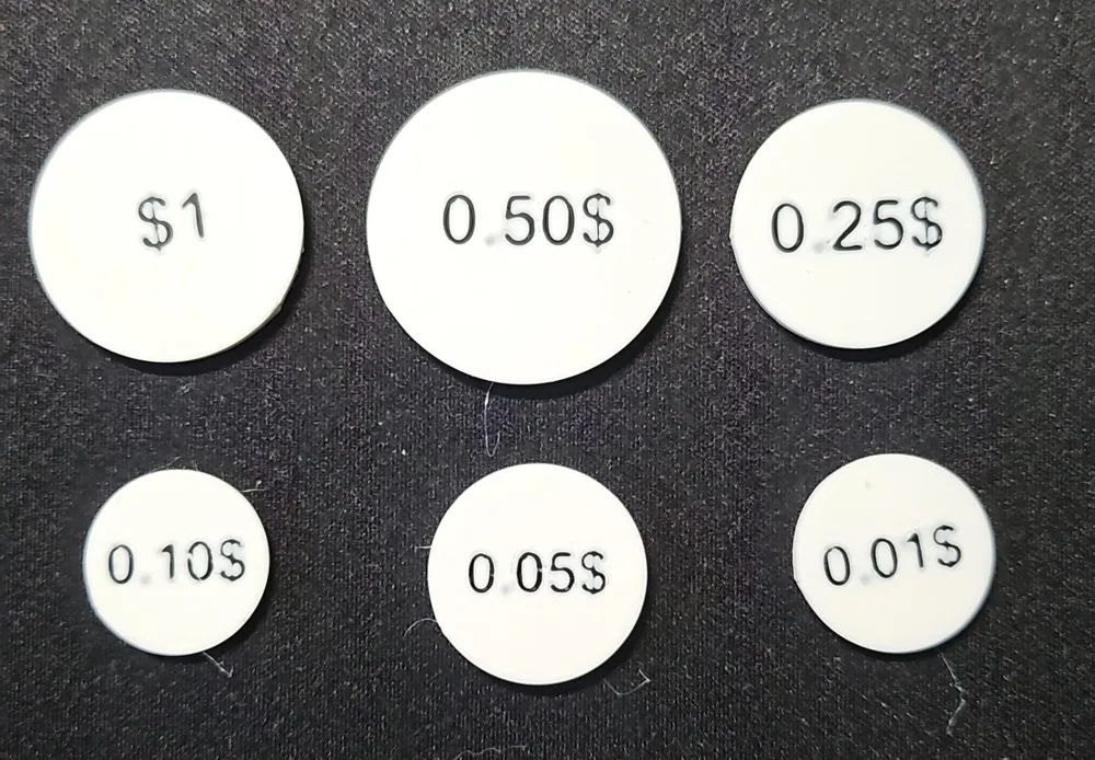 Actual size dollar coins - Free 3D Print Model - MakerWorld