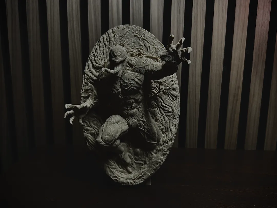 Venom Relief Display Sculpture with LED Light! - Free 3D Print Model ...