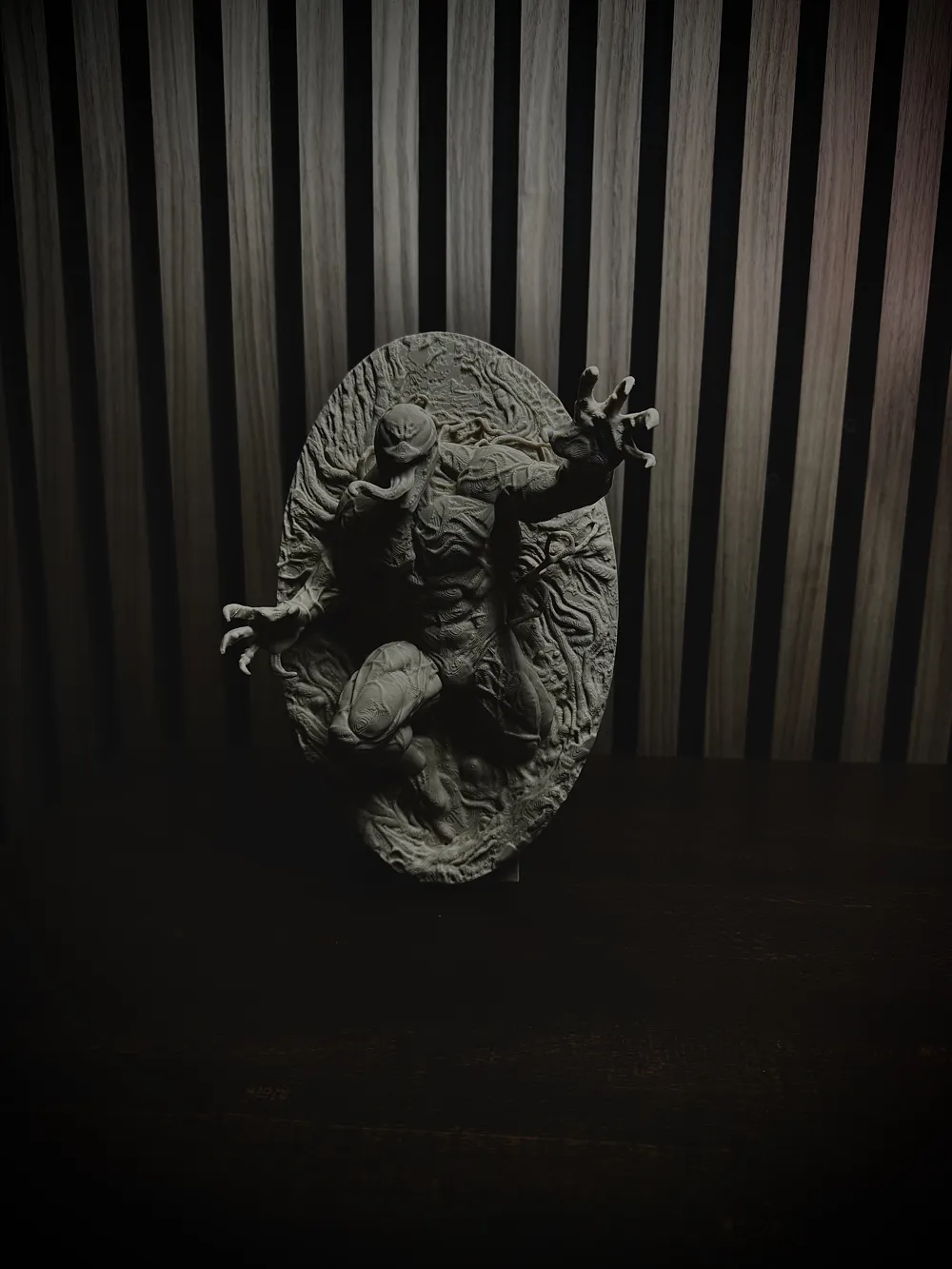 Venom Relief Display Sculpture with LED Light! - Free 3D Print Model ...