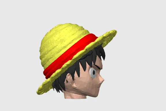 Monkey D. Luffy head keychain by DESIGNER - MakerWorld