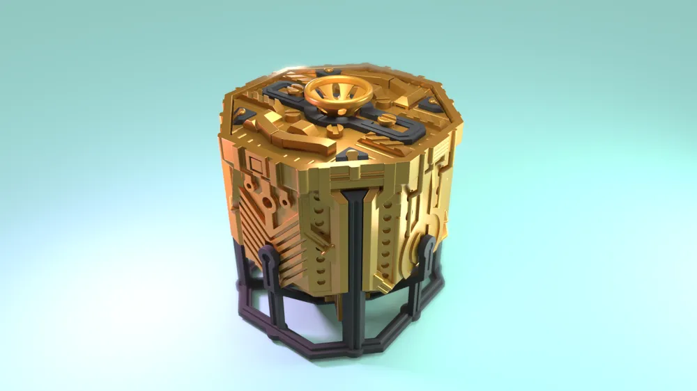 Quantum Capsule - SciFi Vault - Free 3D Print Model - MakerWorld