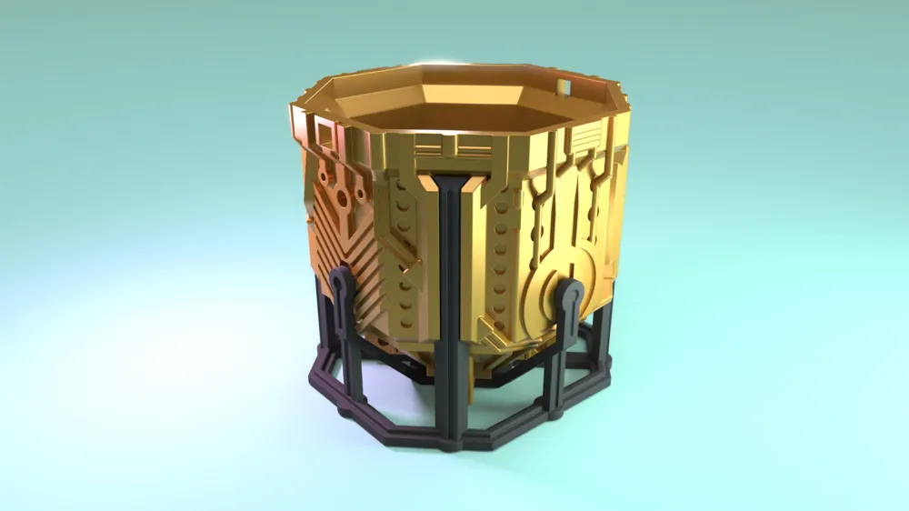 Quantum Capsule - SciFi Vault - Free 3D Print Model - MakerWorld