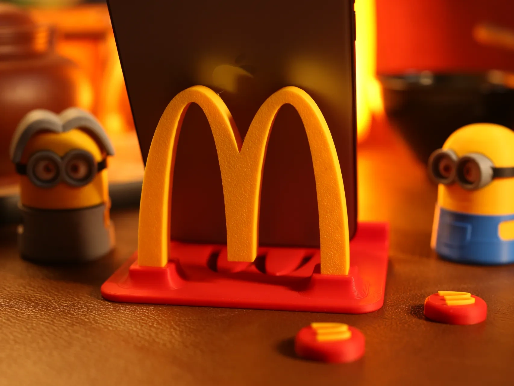 Phone stand McDonald's phone stand, Golden Arches phone stand Excellent ...