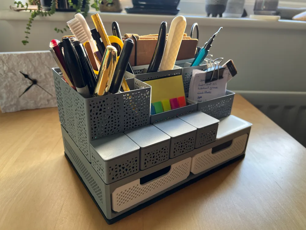 Modular Desk Organiser by Clueless Charlie MakerWorld: Download Free 3D ...