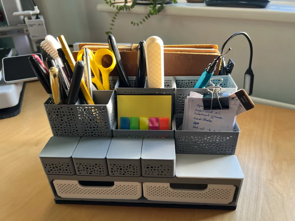 Modular Desk Organiser by Clueless Charlie MakerWorld: Download Free 3D ...