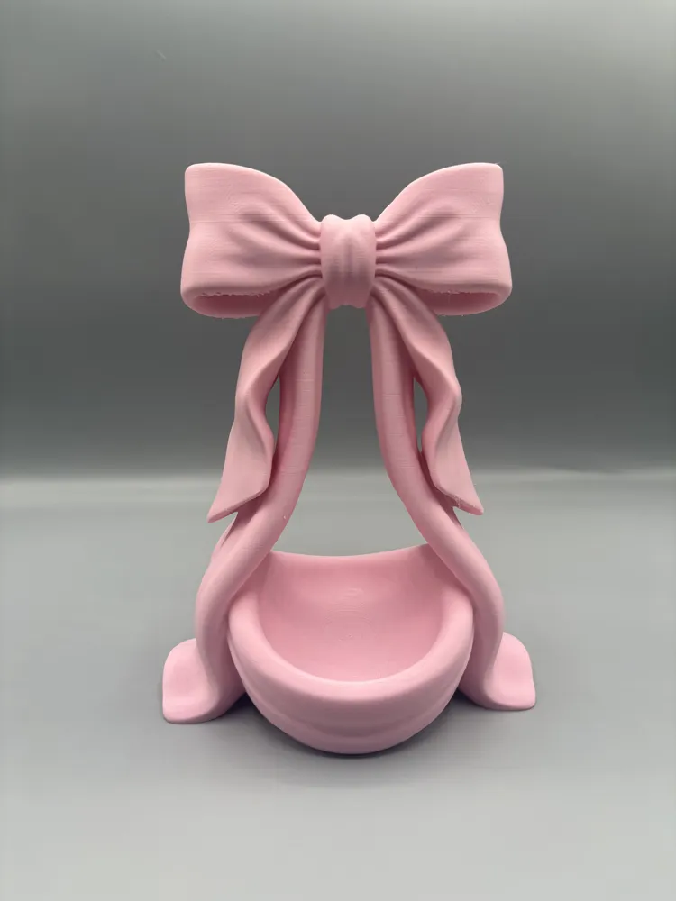 Coquette Bow Jewelry Stand & Trinket Dish - Free 3D Print Model ...