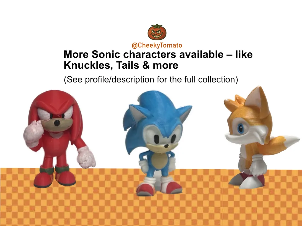 Sonic DeskBuddy - Free 3D Print Model - MakerWorld