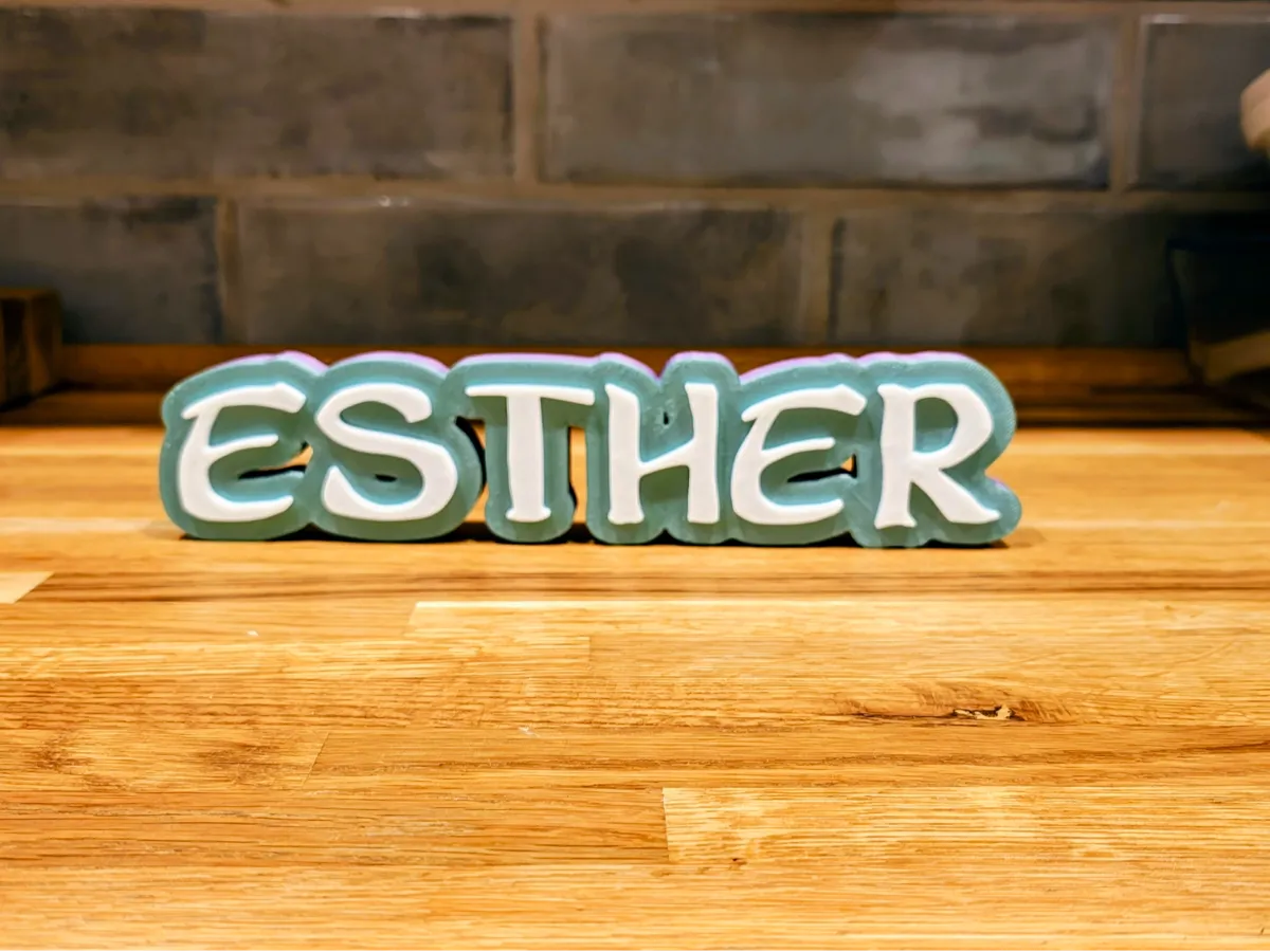 Moana Font ***ESTHER*** - Free 3D Print Model - MakerWorld