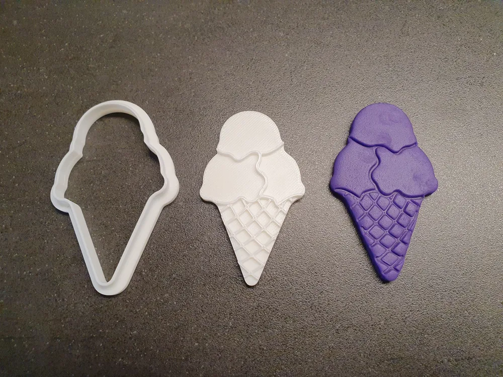 Ice Cream Waffle Cookie Cutter by Maroni MakerWorld: Download Free 3D ...
