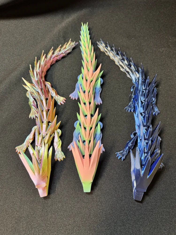 Articulated Prismfang Dragon - Free 3D Print Model - MakerWorld