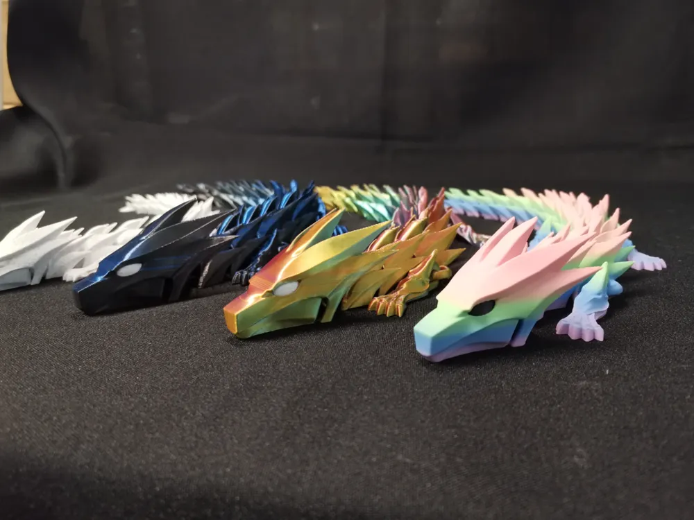 Articulated Prismfang Dragon - Free 3D Print Model - MakerWorld