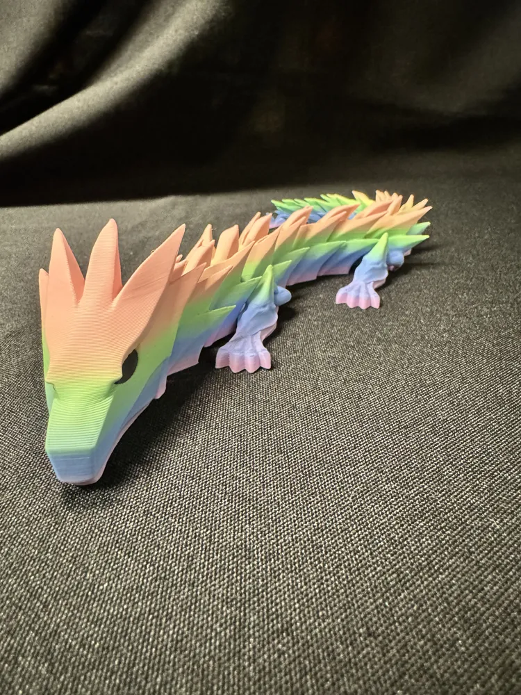 Articulated Prismfang Dragon - Free 3D Print Model - MakerWorld
