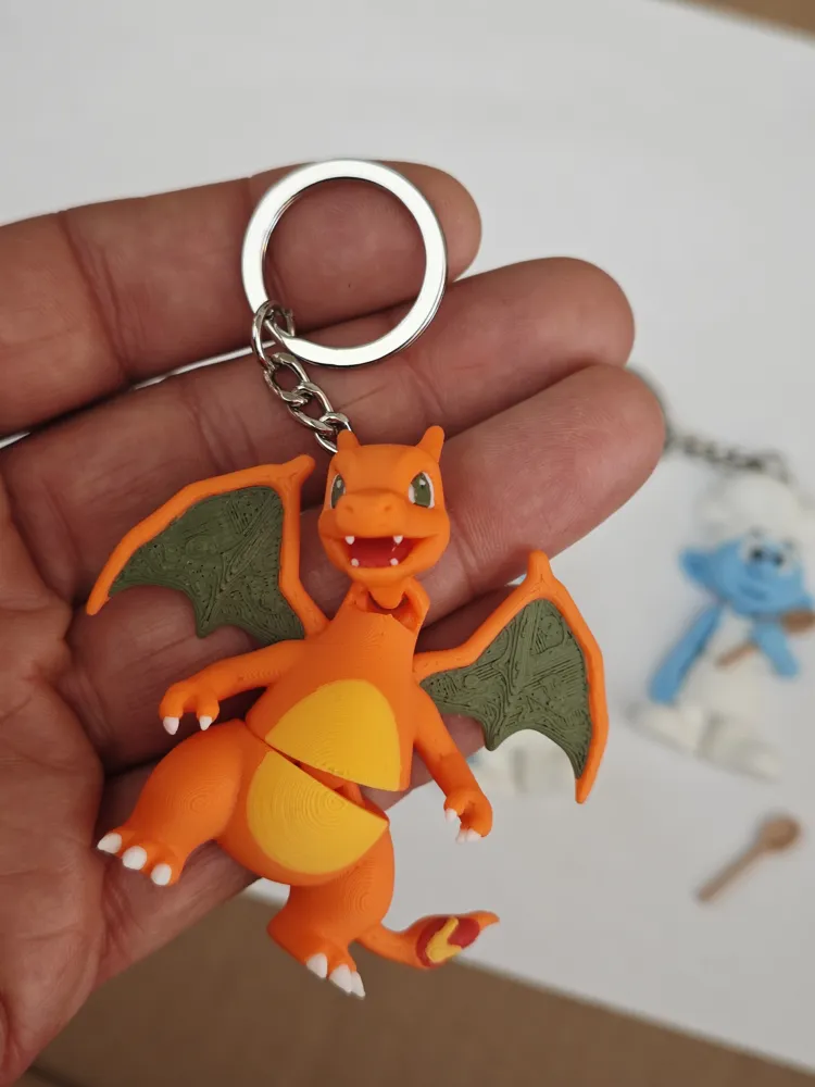 Charizard Mini Flexi Keychain (Pokemon) - Free 3D Print Model - MakerWorld