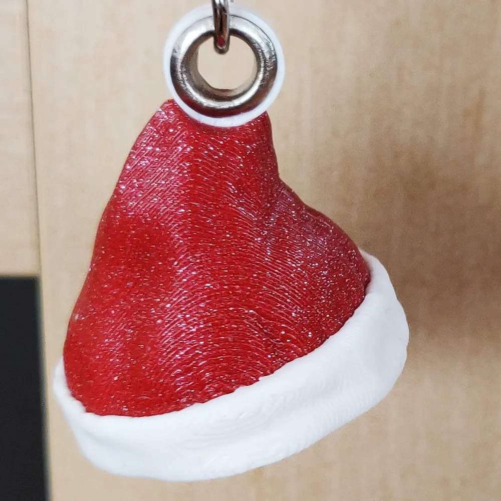 Santa Hat Keychain AMS by drodfro - MakerWorld