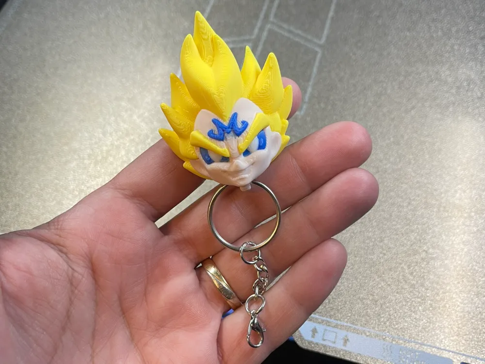 Keychain – Majin Vegeta Anime Fan Art by 3d-techMakerWorld: Download ...