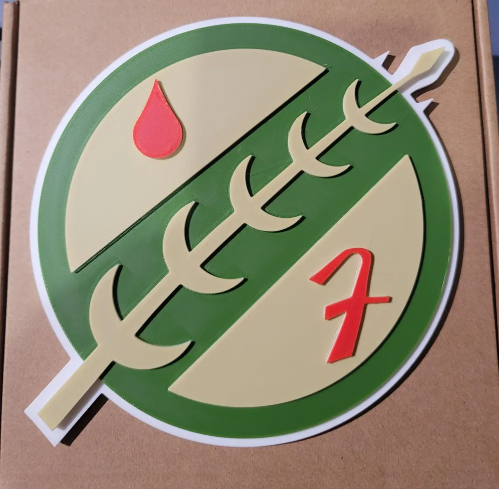 STAR WARS JASTERS FEATHER 3D Logo 180mm series by mercadogarzas ...