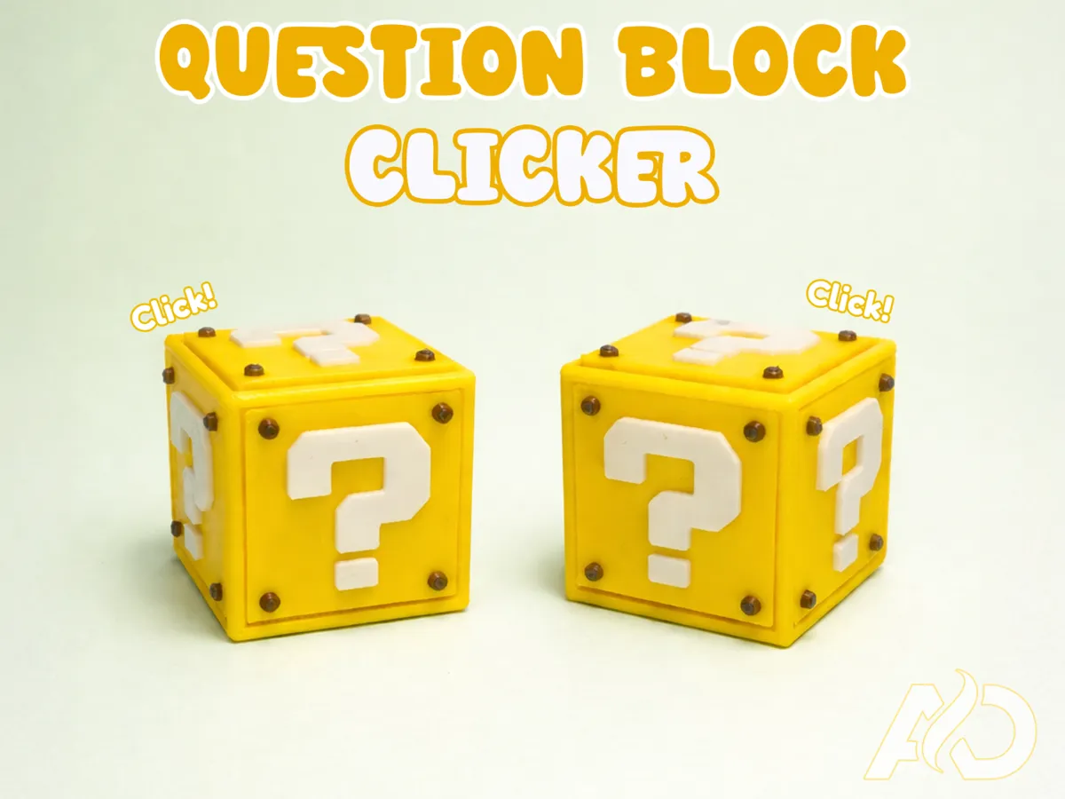 QUESTION BLOCK CLICKER - Free 3D Print Model - MakerWorld