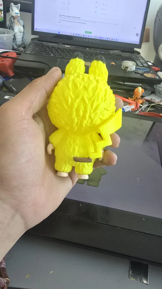 Labubu pikachu - Free 3D Print Model - MakerWorld