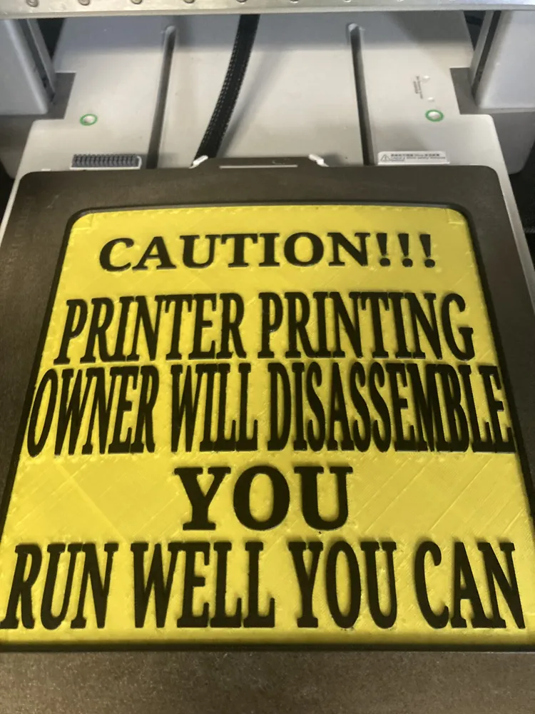 Printer Printing Sign by 3Daxolotl MakerWorld: Download Free 3D Models