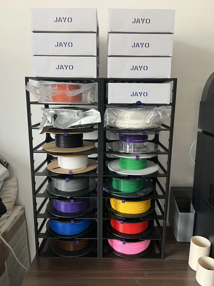 Growing Filament Spool Racking System by JS Ball python - MakerWorld