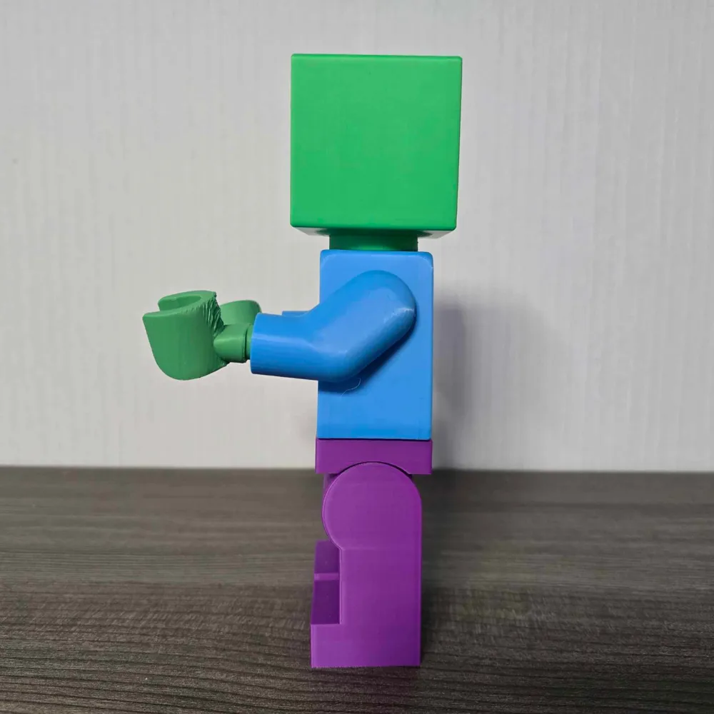 Giant Brick Zombie - Minecraft - 500% scale by cBoLsmUiEc - MakerWorld