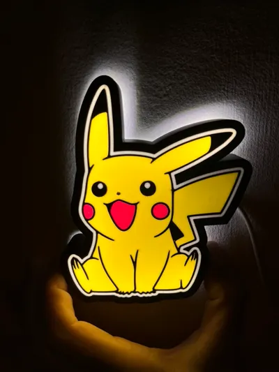 Pikachu Lightbox Pokemon Mini Lamp LED by 3DJOKE - MakerWorld