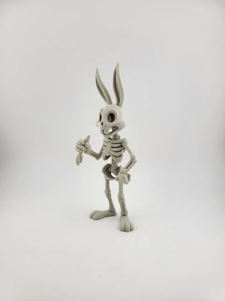 Bugs Bunny Skeleton Stylized 3D Print Model - Free 3D Print Model ...