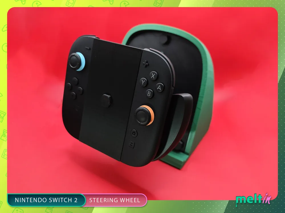 Nintendo Switch 2 - Desk Steering Wheel - Free 3D Print Model - MakerWorld