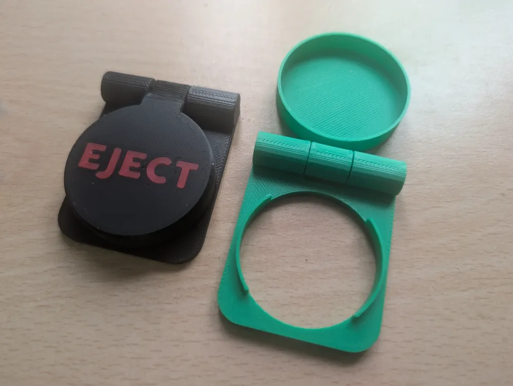 Print in Place Eject Cover in two sizes by Oddity3DMakerWorld: Download ...