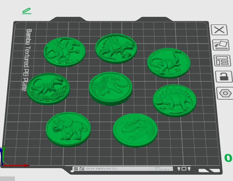 Dinosaur Coins - Free 3D Print Model - MakerWorld