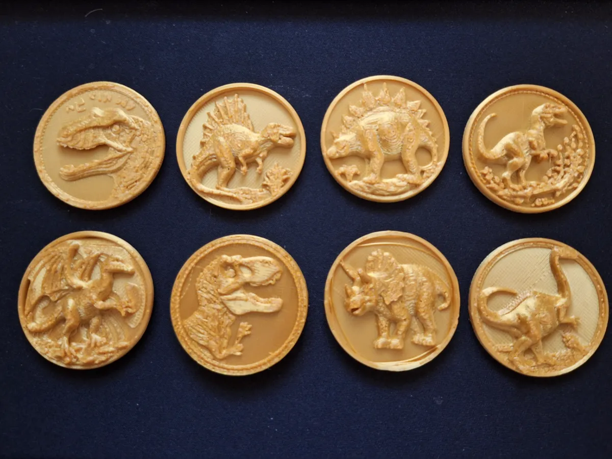Dinosaur Coins by BadLTC MakerWorld: Download Free 3D Models