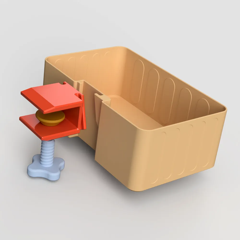 Customizable desktop trash can, 2-in-1 storage box, parametric dimensions, practical office ...