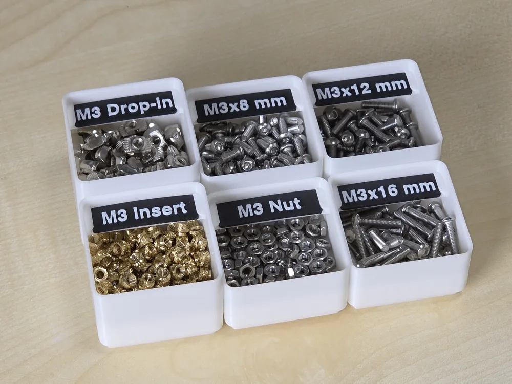 Gridfinity Bins | Customizable, Swappable Labels - Free 3D Print Model ...