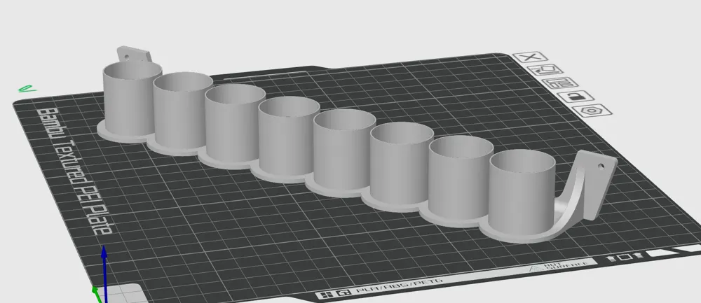 Wall-mounted e-cigarette (vape) tank holder by Ladamtla - MakerWorld