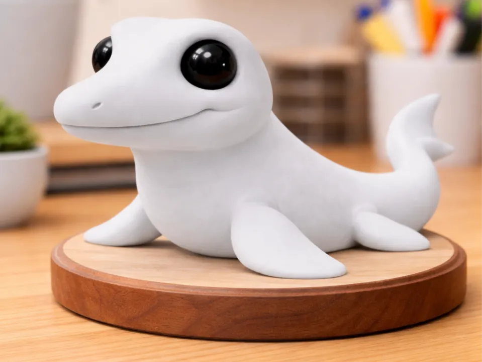 Cute Baby Mosasaurus - Free 3D Print Model - MakerWorld