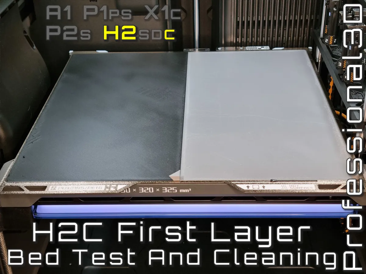 H2C First Layer Adhesion Test ⧸ Bed Cleaning - Free 3D Print Model ...