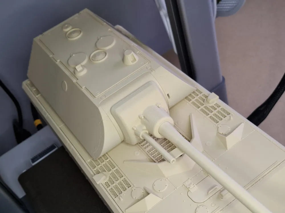 NEW Movable German WW2 Tank MAUS, Large Scale 1:24 - Free 3D Print ...