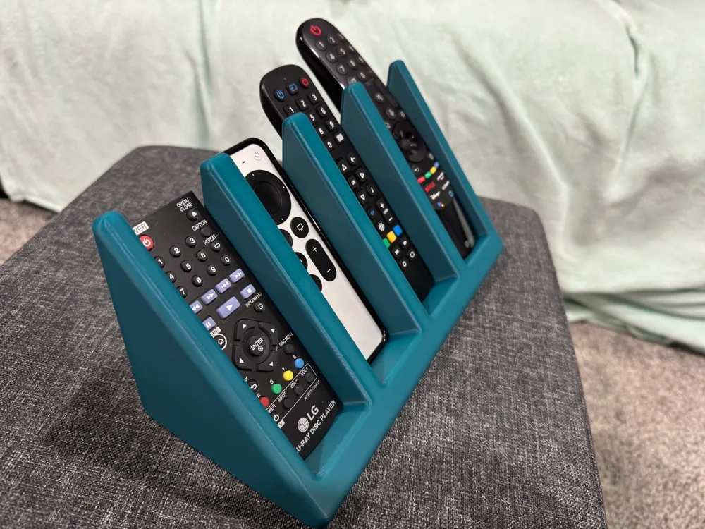 TV Remote Stand/Holder-4 Slots(45mm Width) by AG1990 MakerWorld ...
