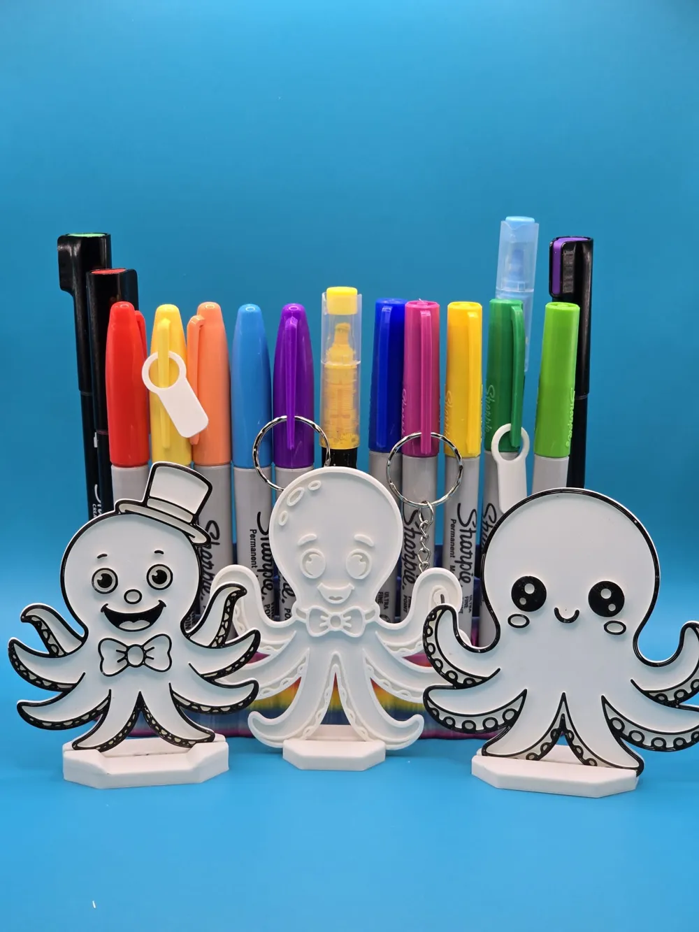 Cute Octopus DIY Coloring Set by Merilno3D MakerWorld: Download Free 3D ...
