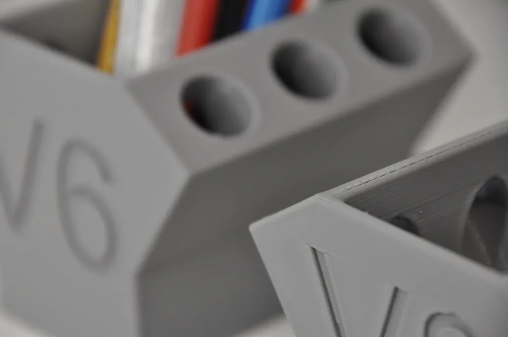V8 & V6 engine block Pencil Holder - Free 3D Print Model - MakerWorld